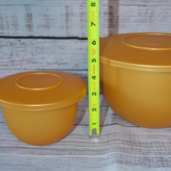 Tupperware | Kitchen | Tupperware 362 Impressions Set Of 2 Bowls With ...